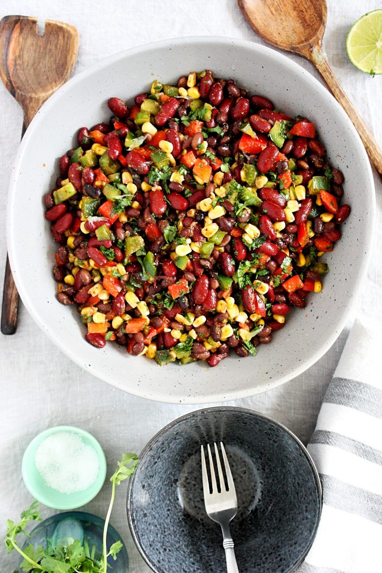 Mexican Bean Salad Recipe - Monday Sunday Kitchen